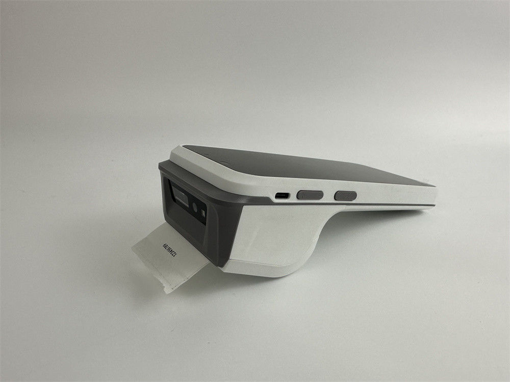 White Color POS Mobile Terminal Smart Credit Card Scanner For Taxi Payment