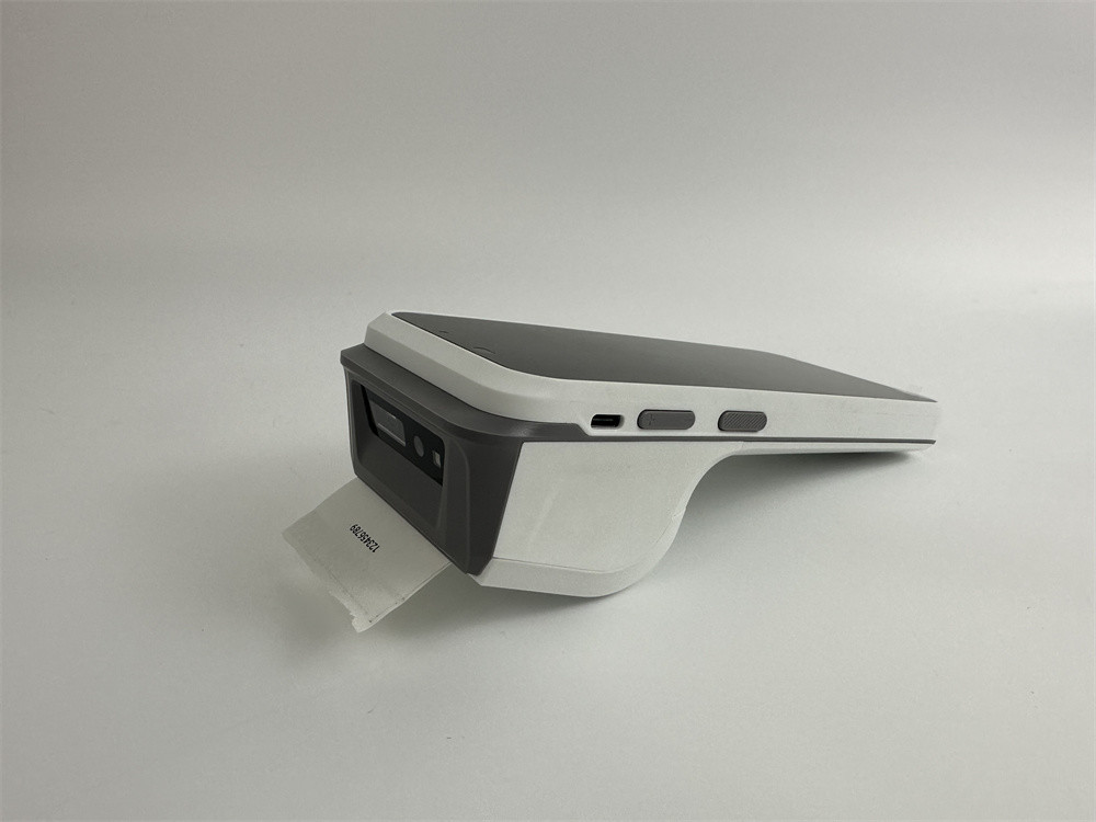 White Color POS Mobile Terminal Smart Credit Card Scanner For Taxi Payment